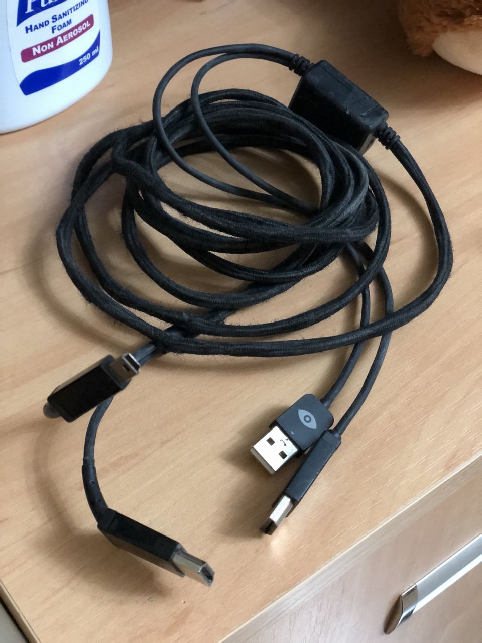 Оригинальный кабель для очков виртуальной реальности Oculus Rift DK2