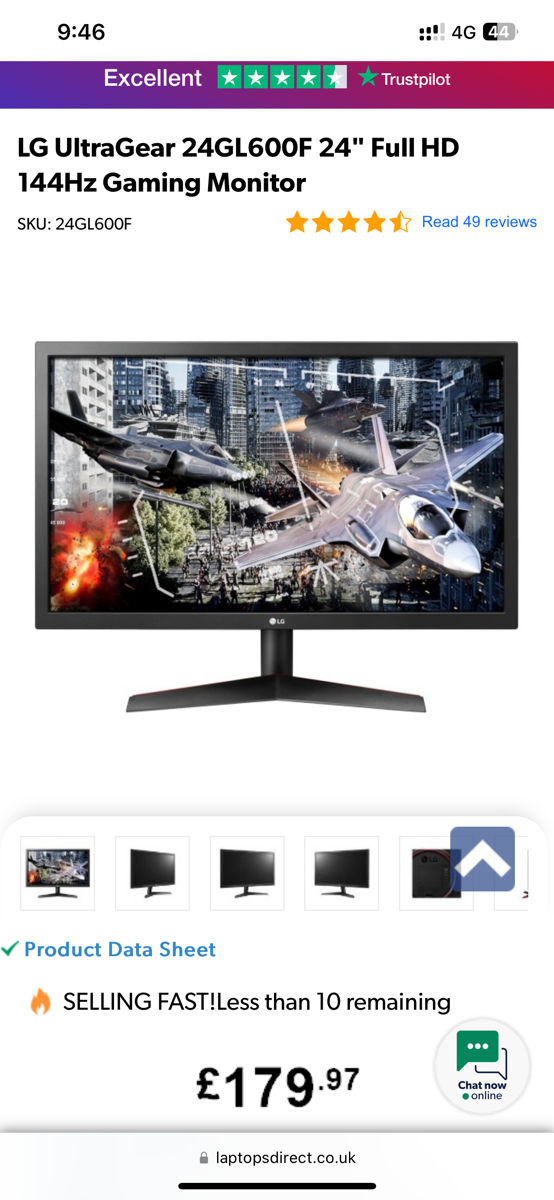 Monitor LG 24 144 HZ