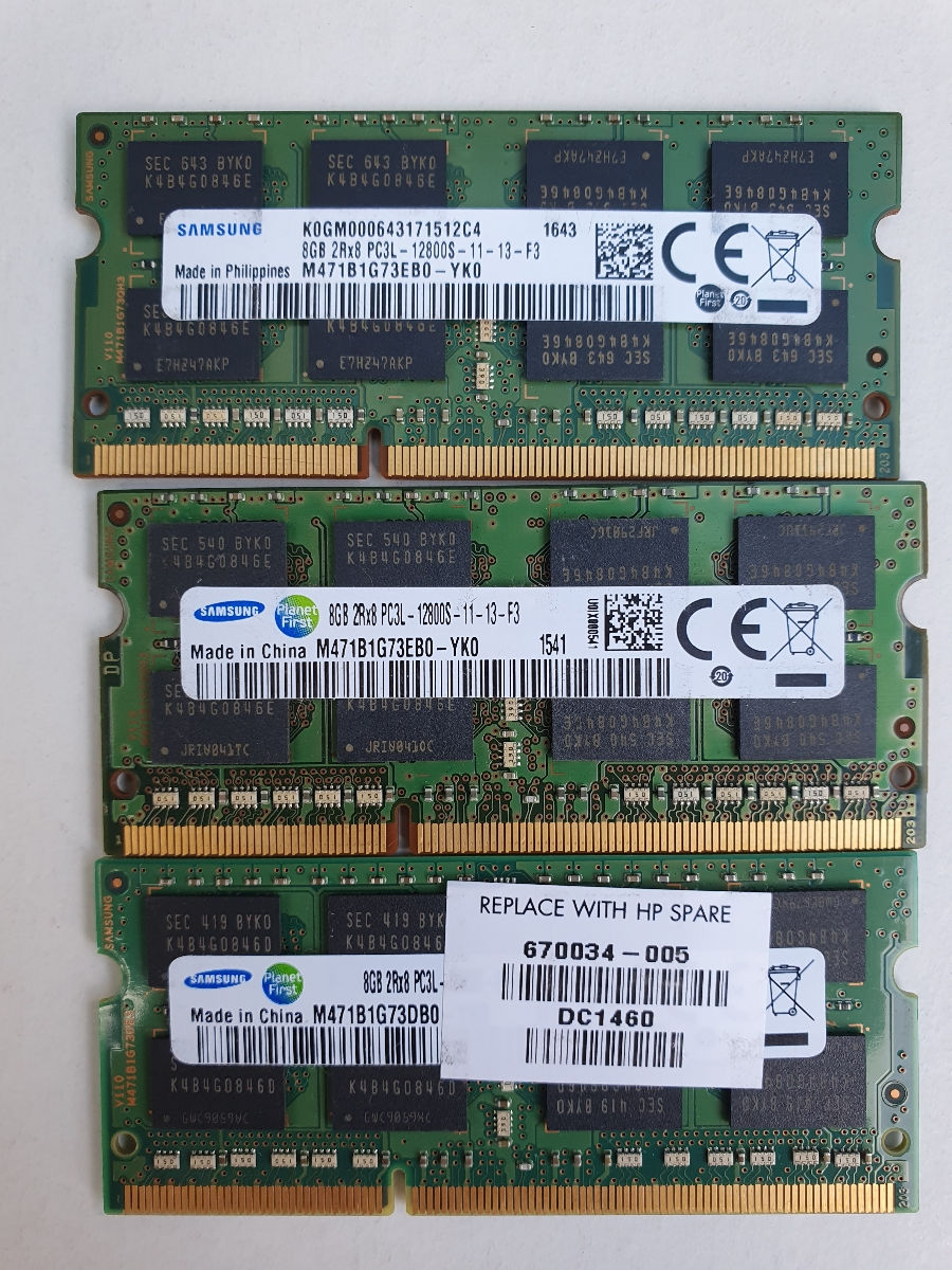 Memorii Ram notebook , Ddr3, 8 gb- 250 lei