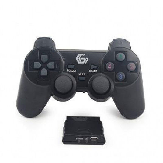 Gembird JPDWDV01 24 GHz Wireless dual vibration gamepad 12 action ...