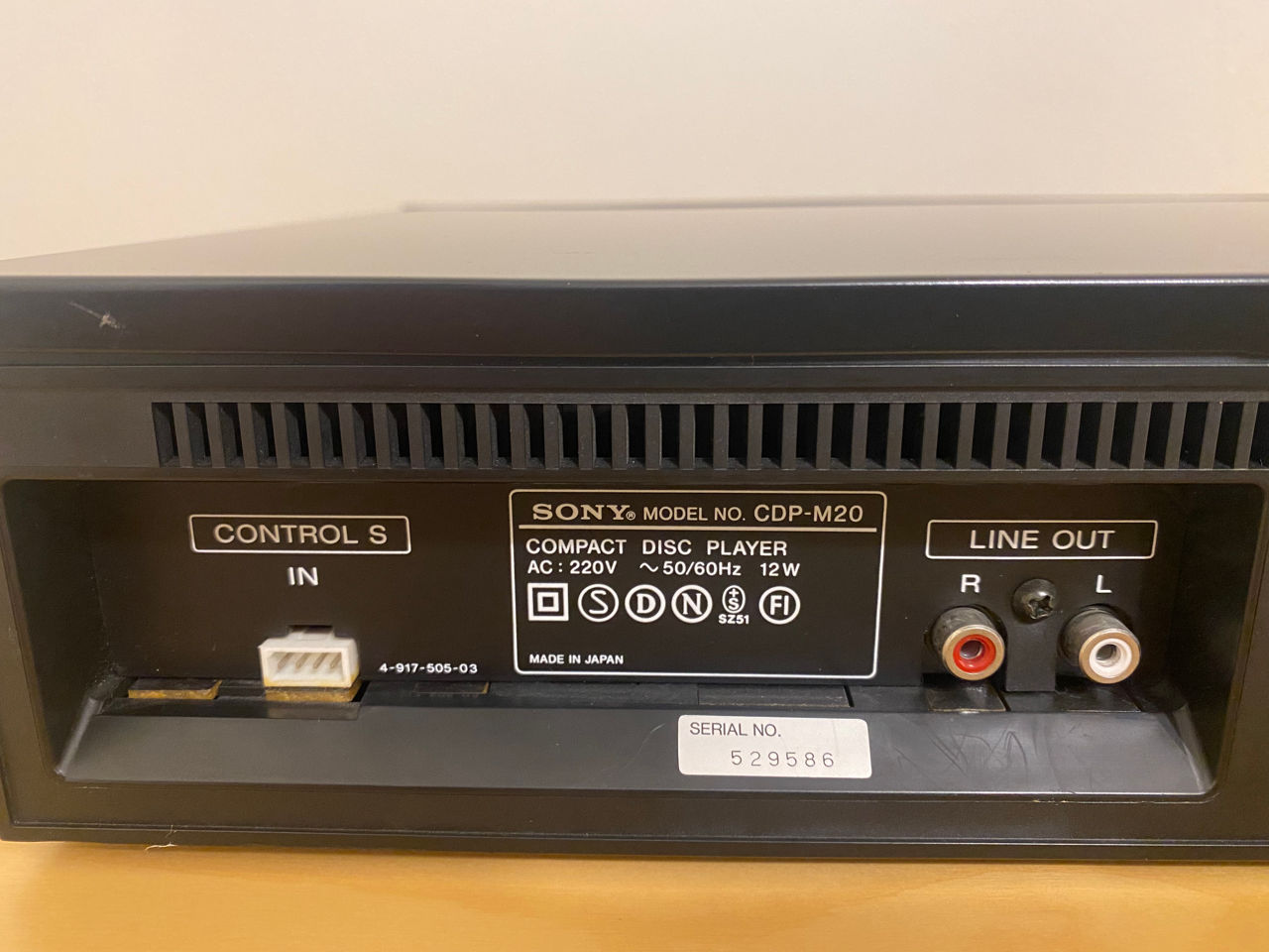 Sony CDP-M20 - Compact Disc Player