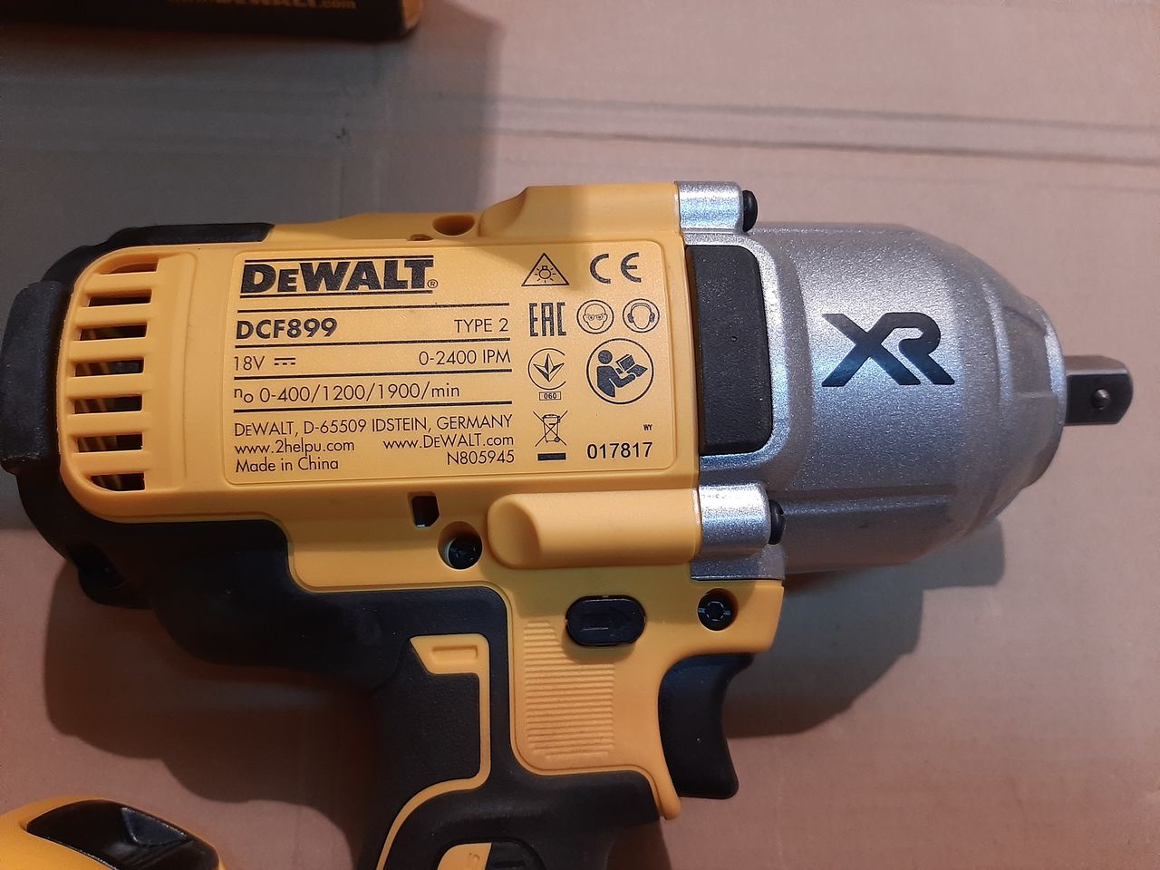 Dewalt gaicaviort DCF 899
