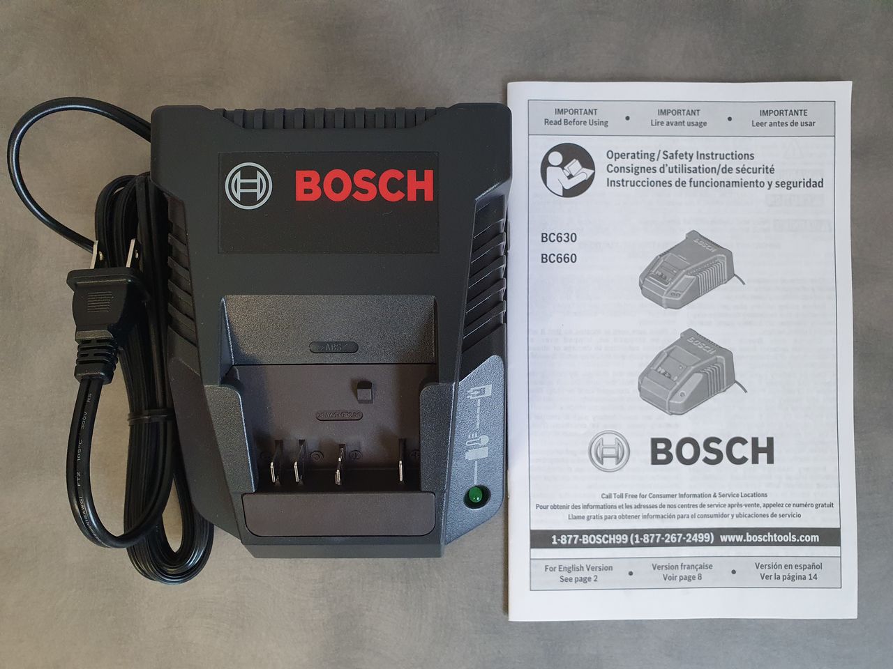 Bosch BC660 Battery Charger 10.8V-18V