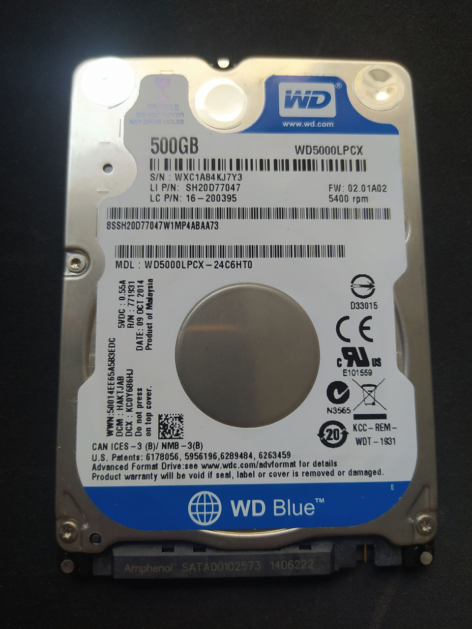 HDD 2.5 500GB
