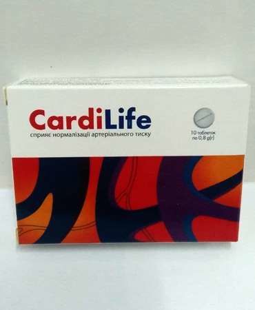 Кардилайф (CardiLife) таблетки против гипертонии
