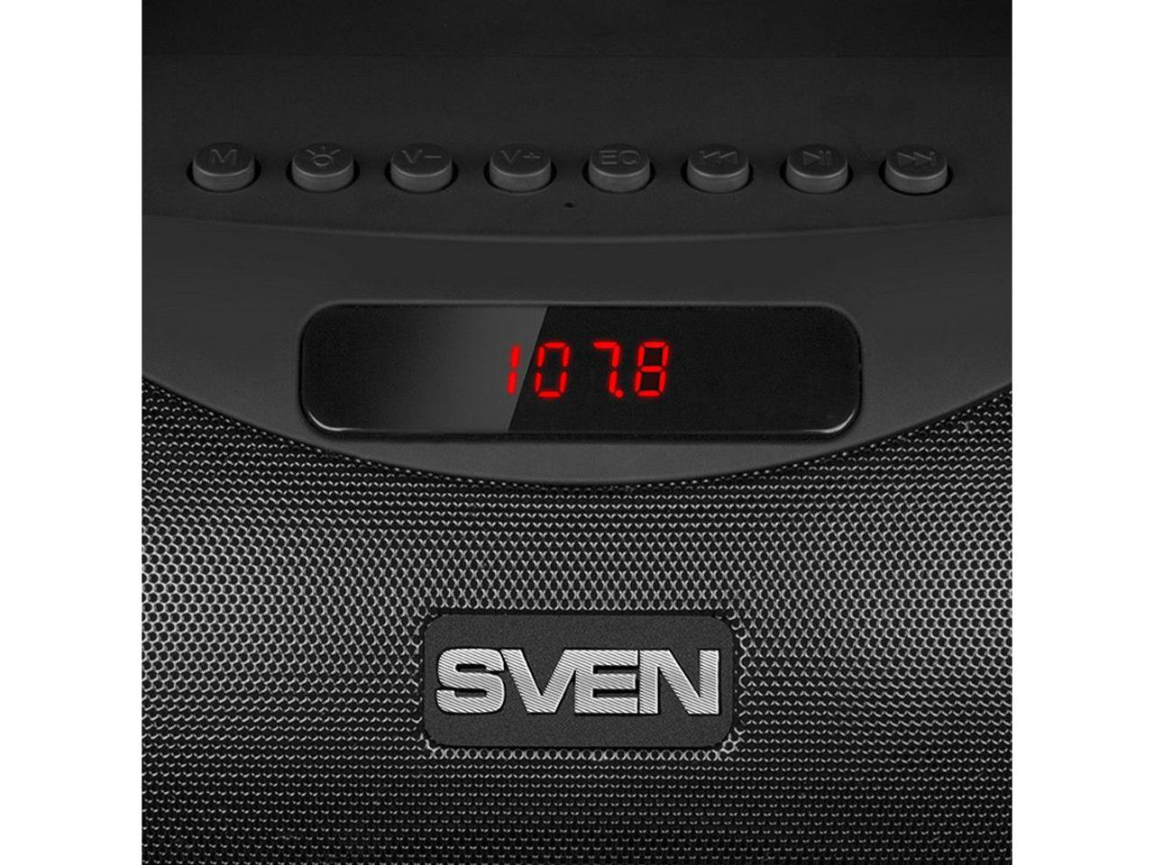 Speakers Sven "Ps-425" 12W, Black, Bluetooth, Karaoke, Microsd, Fm, Aux, Usb, Power:1500Ma, Dc5V