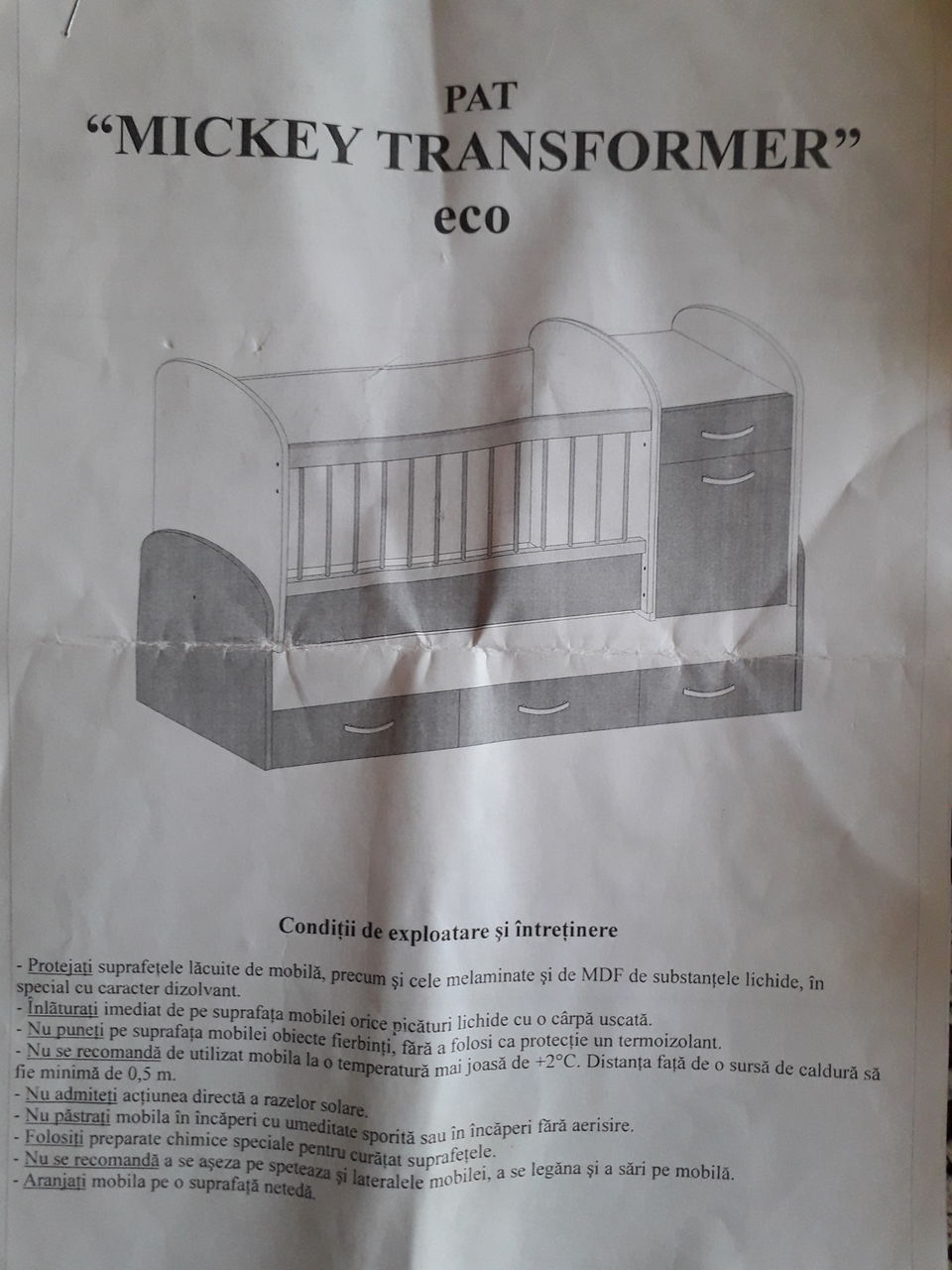 Vind pat transformer pentru copii în stare bună