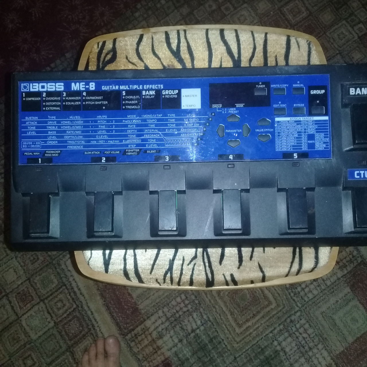 Boss me-8 , Boss sx700 , Alesis Kuadraverb