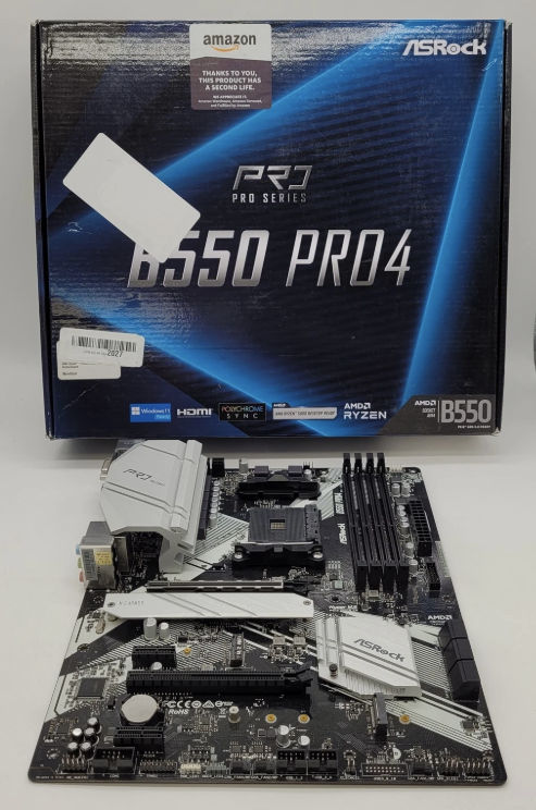 ASRock B550 PRO4, AM4, AMD B550, ATX X4 DDR4