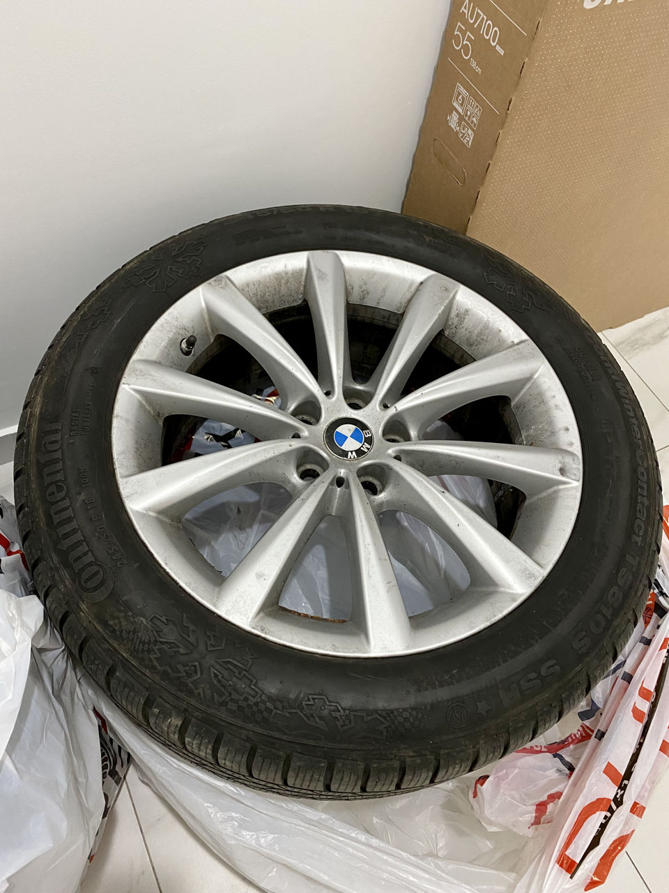 Jante originale si Anvelope IARNA BMW Seria 7 R18 245/50