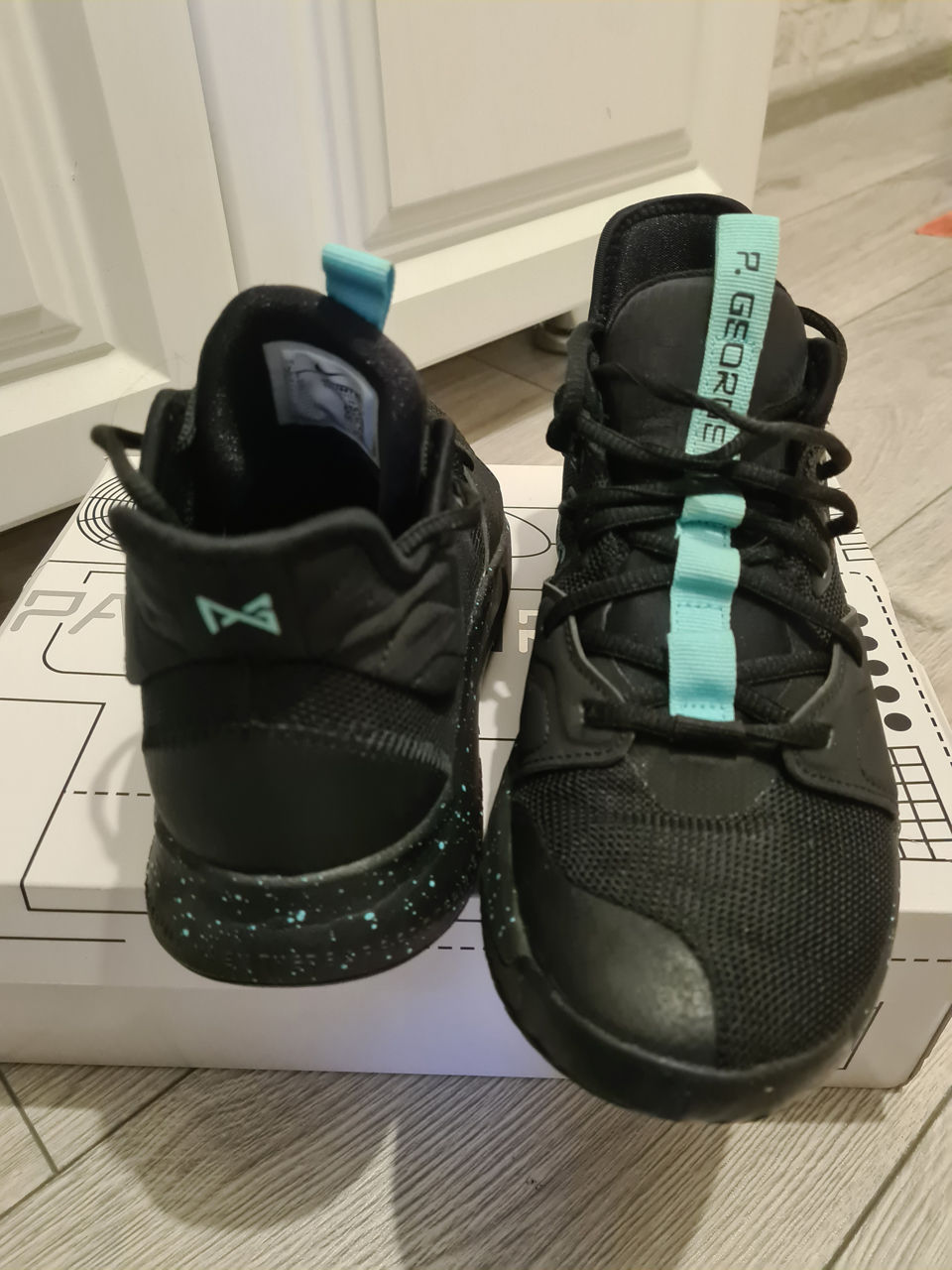 Nike Paul George 3 Black Light Agua ( Original )