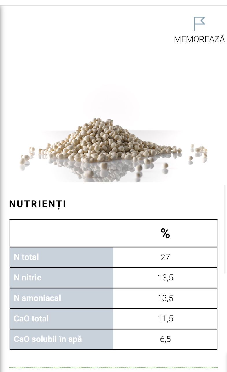 Îngrășământ azotat NAC 27,NPK 16/16/16,Silitra