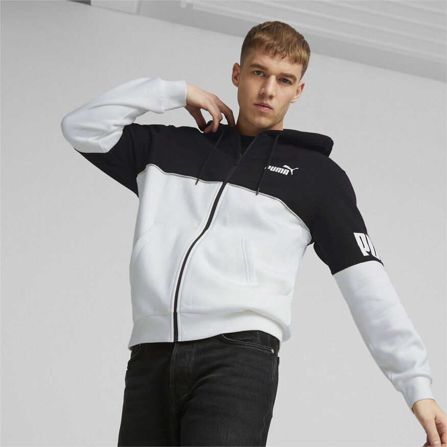 Толстовка Puma Power Colorblock Full-Zip Hoodie Fl