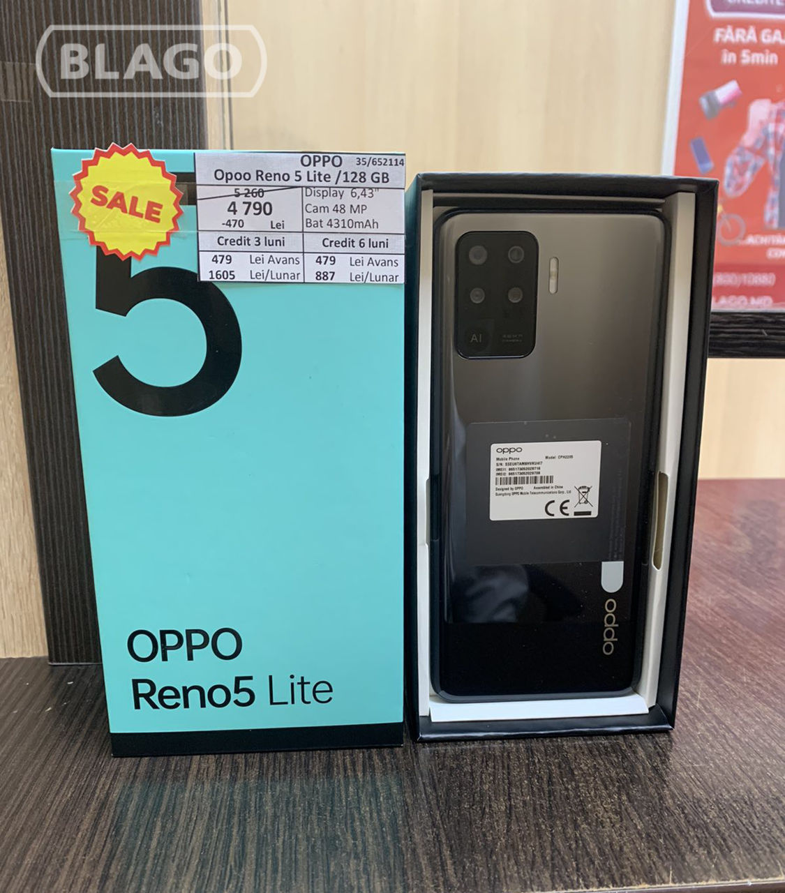 Oppo Reno 5 Lite 8/128 Gb Garanţie 4790 lei