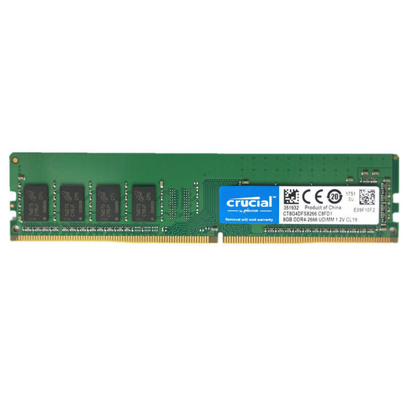 Crucial 8GB DDR-4 -2666 UDIMM 1.2V CL19