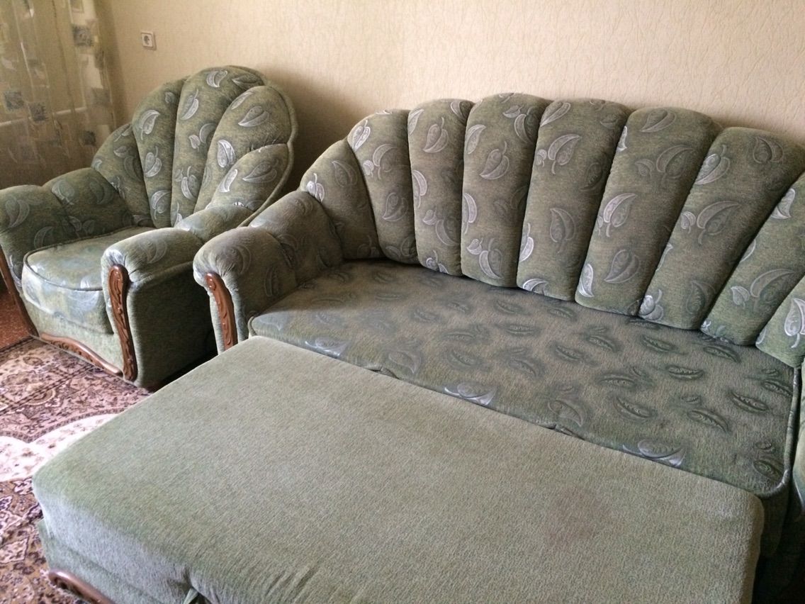 Mobila moale confort set pat 2 fotolii