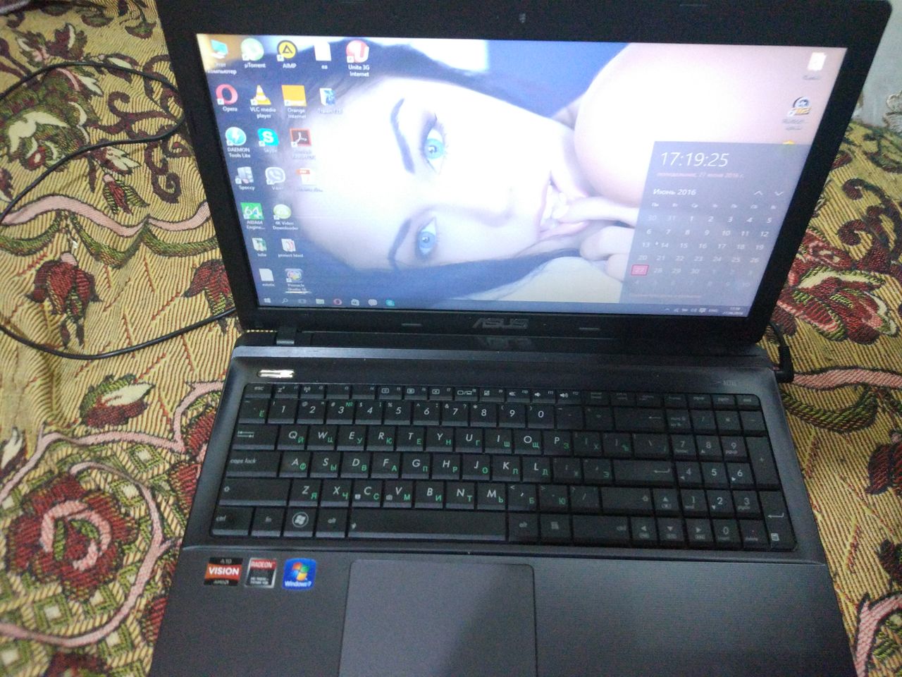 ASUS K55D (Amd A10-4600M,Ram 6 ГБ,HDD 500GB,Video AMD Radeon HD 7660G ...