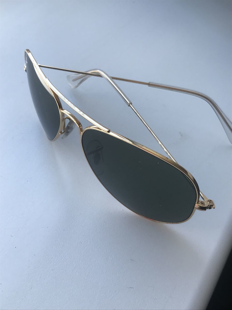 Ray ban aviator gold made in italy 55014 original