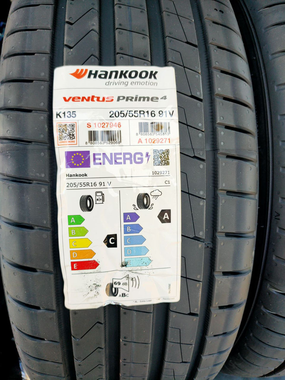 Hankook Ventus Prime 4 K135 R16 205/55