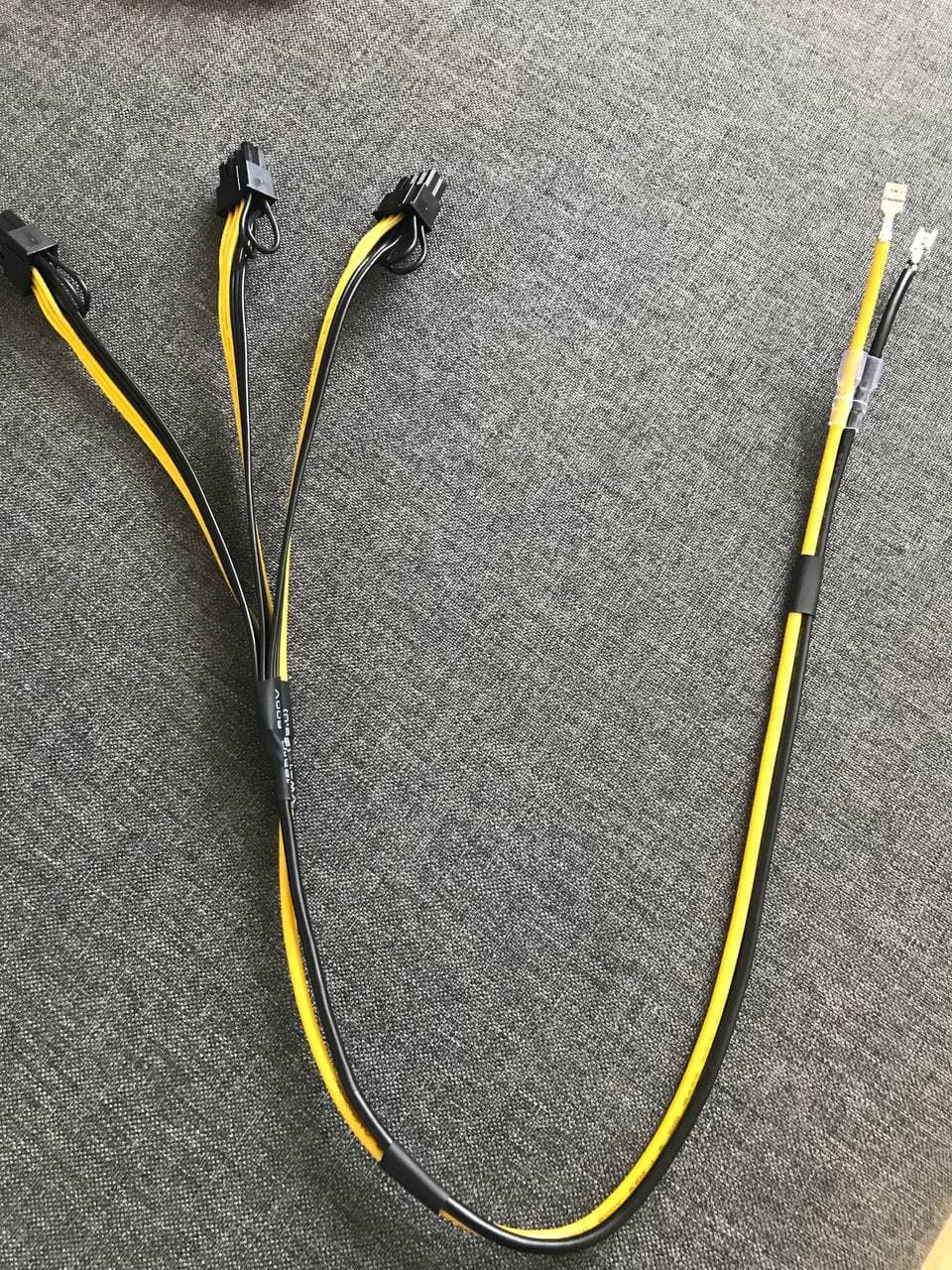 ID-111: DIY Splitter Power Cable 3х8pin(6+2)pin RIG Miner 12AWG+18AWG