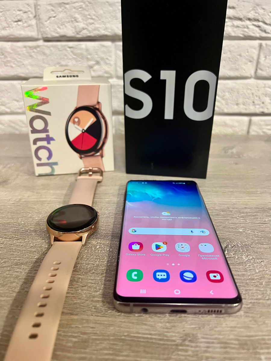 Samsung Galaxy S10 128gb + Galaxy watch active