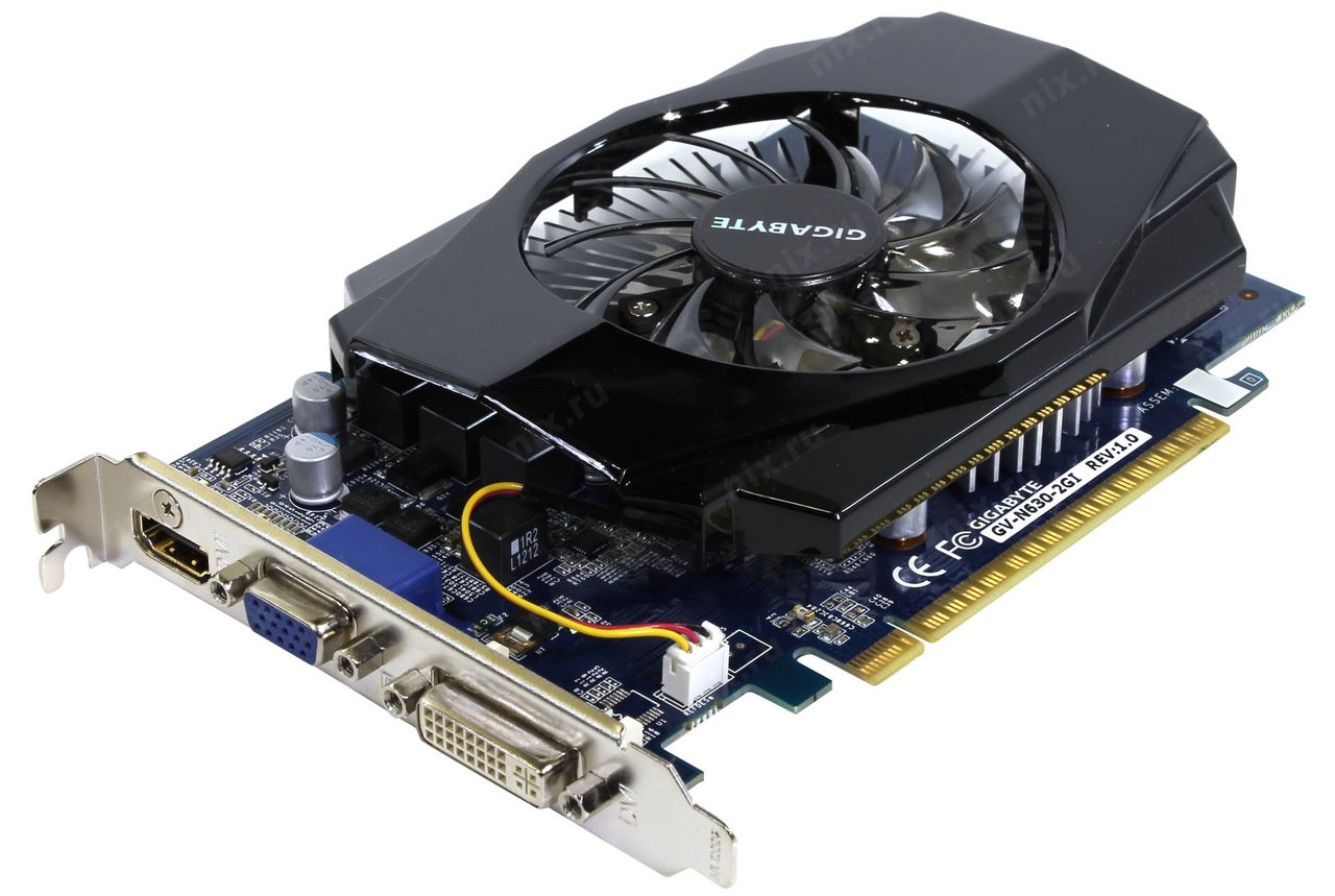 GIGABYTE GeForce GT 630 DirectX 11 GV-N630-2GI 2GB 128-Bit DDR3