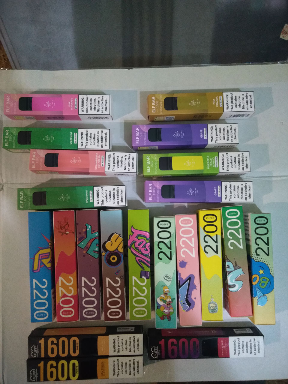 Hqd Elf Bar 1500 , Hqd Puff Bar 1600 , Hqd Breze Stiik mega 2200