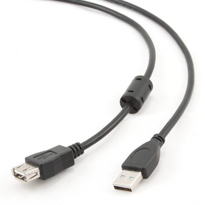 Cable Usb, Usb Am/Af, 1.8 M, Usb2.0 Premium Quality With Ferrite Core, Cablexpert, Ccf-Usb2-Amaf-6
