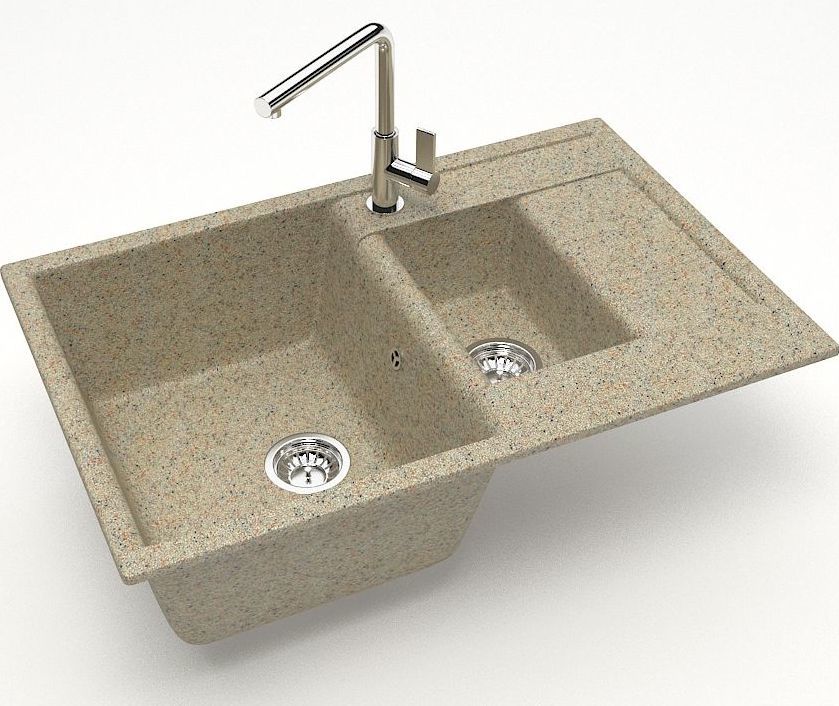 Кухонная мойка Marrbaxx из литьевого мрамора (песочная) 210Q5 ...