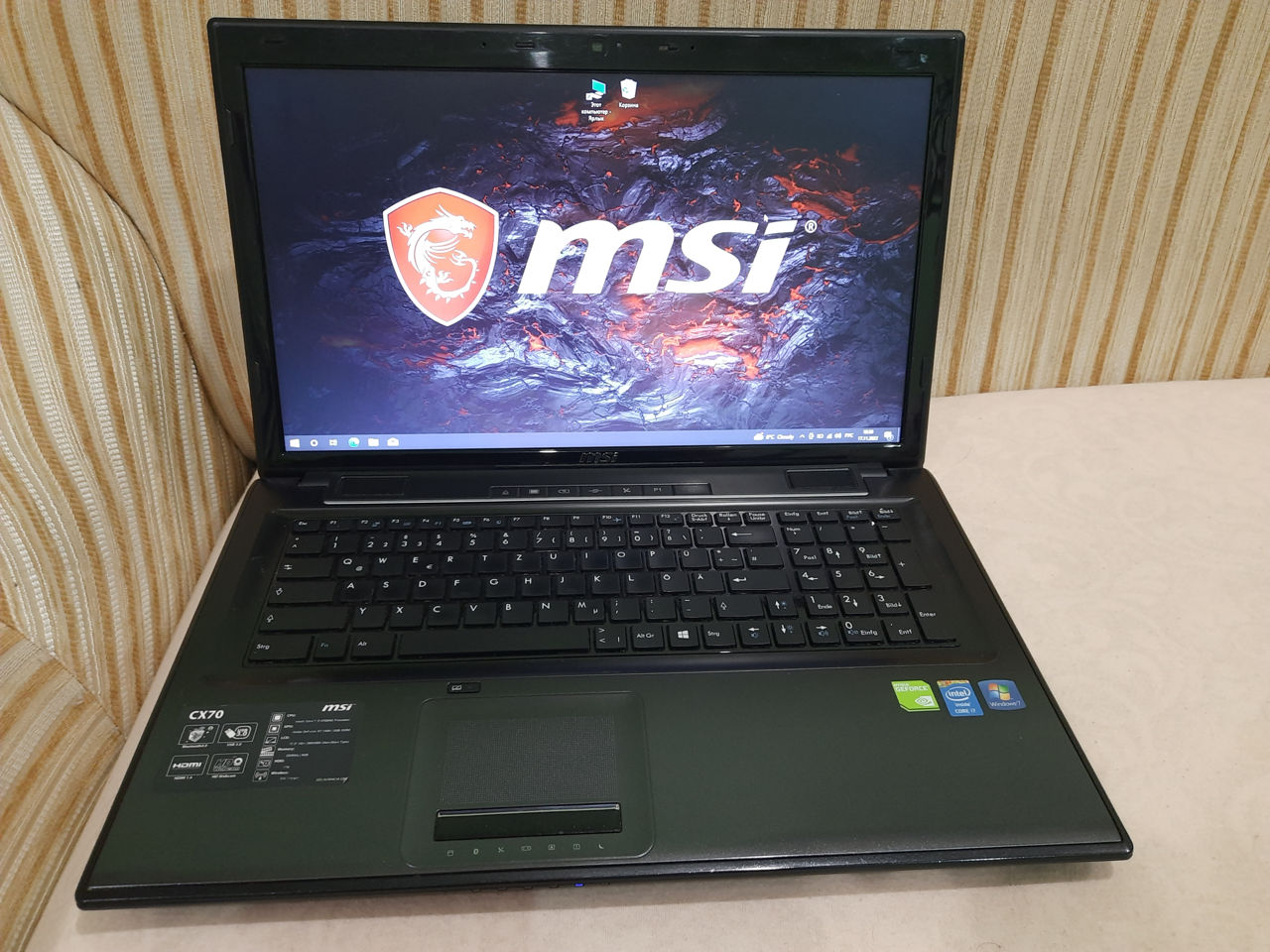 MSI Gamer i7 4702MQ 12Gb Ram Displey 17.3