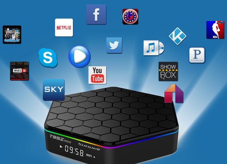 Андроид ТВ приставка WiFi медиаплеер Android Smart TV BOX IPTV HDMI