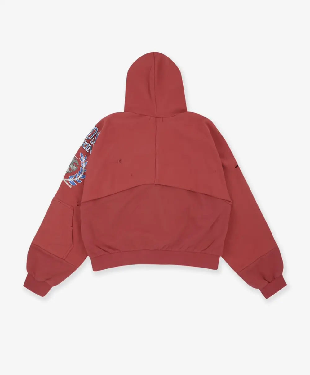 Project GR Zip Hoodie - Marines Red