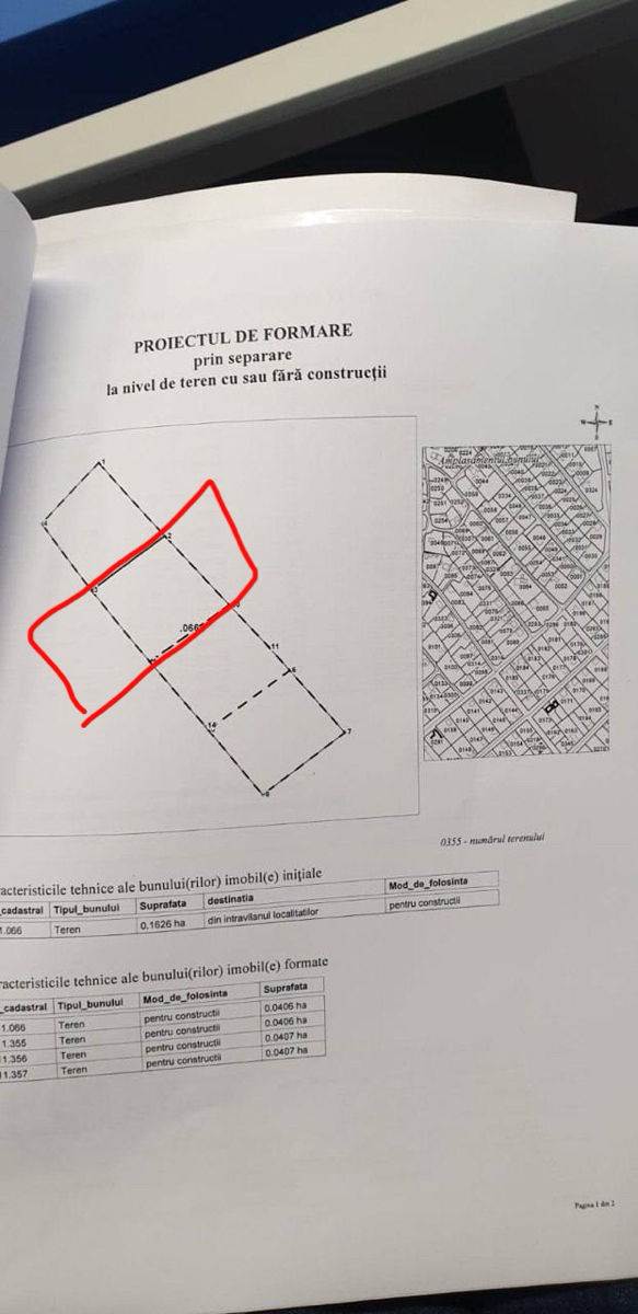 Se vinde Teren 4 Ari Colonița