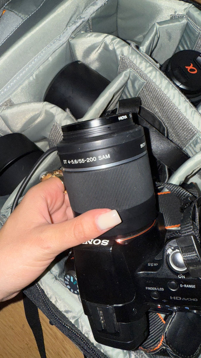 Sony Alpha SLT‑A55 Kit + 2 объектива + зарядка