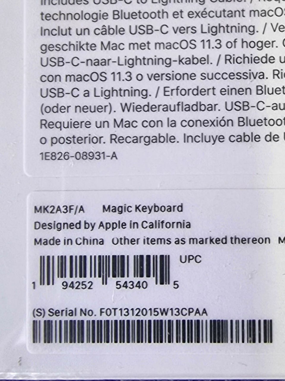 Apple Magic Keyboard. Magic Mouse. - новые в запечатанной коробке.