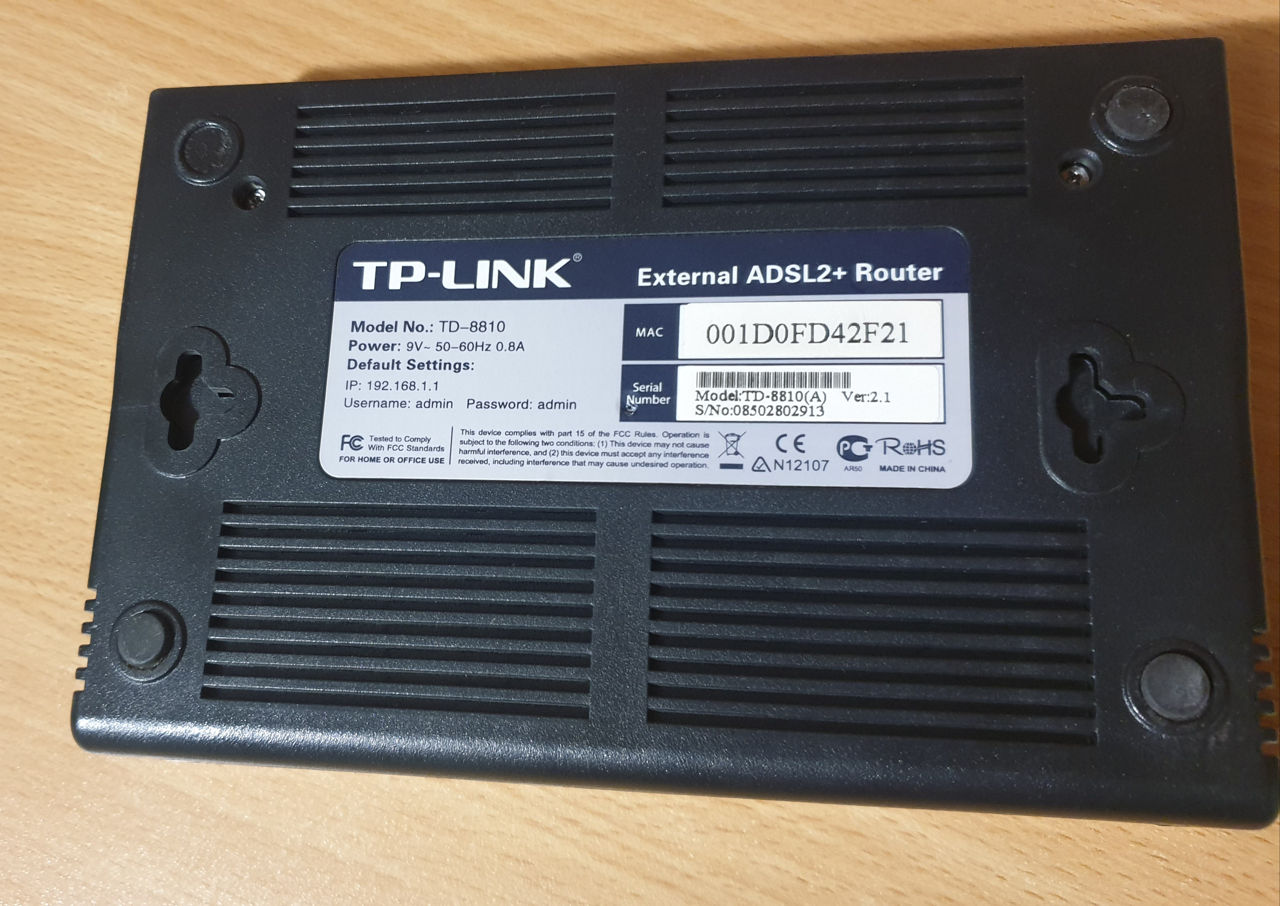 Продам модемы TP-LINK TD-8810, D-Link DIR-100