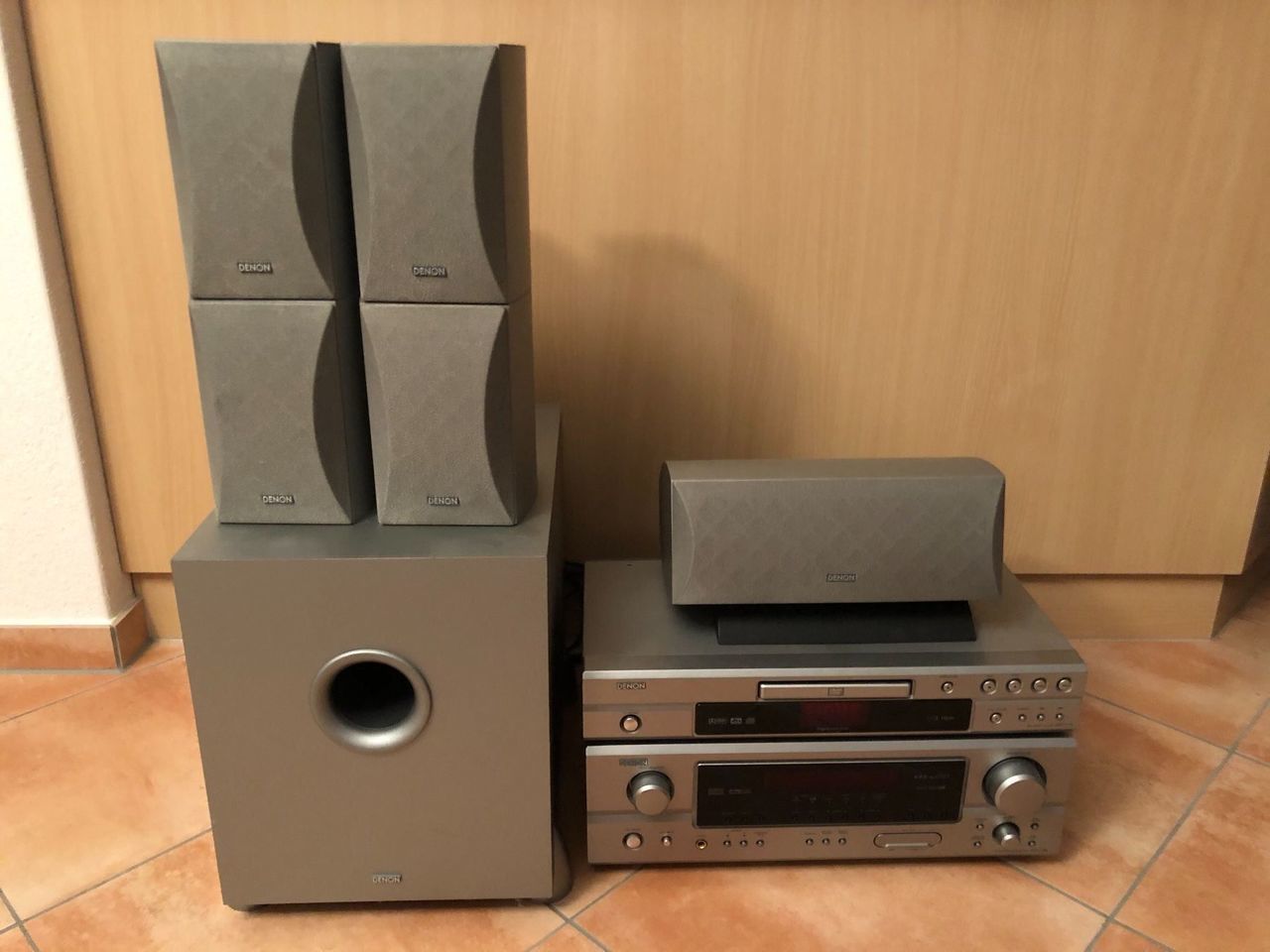 denon 5.1 set 6x100w