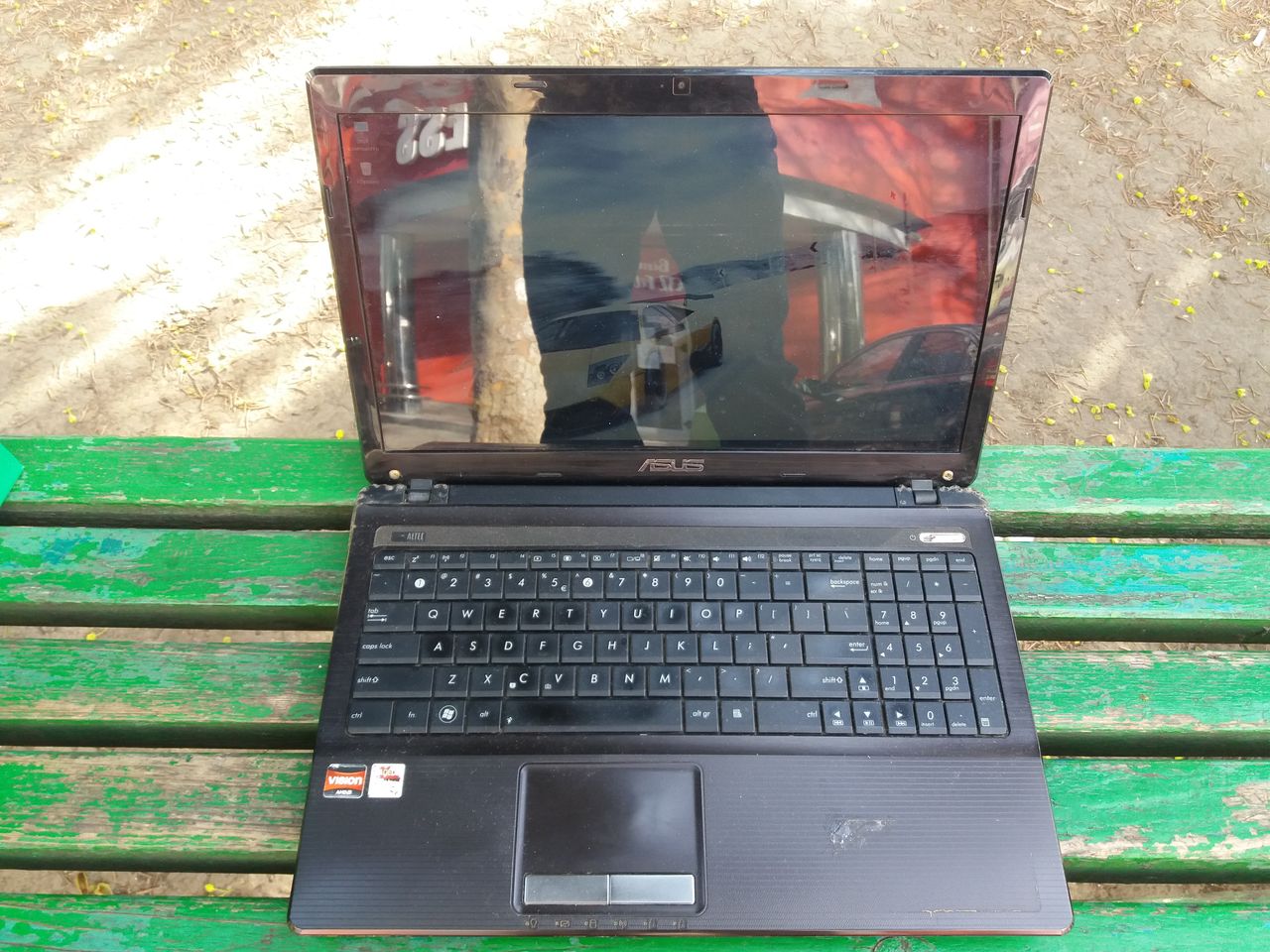 Полностью рабочий ноутбук Asus k53u, диагональ 15.6", RAM 2 GB, HDD 320 ...