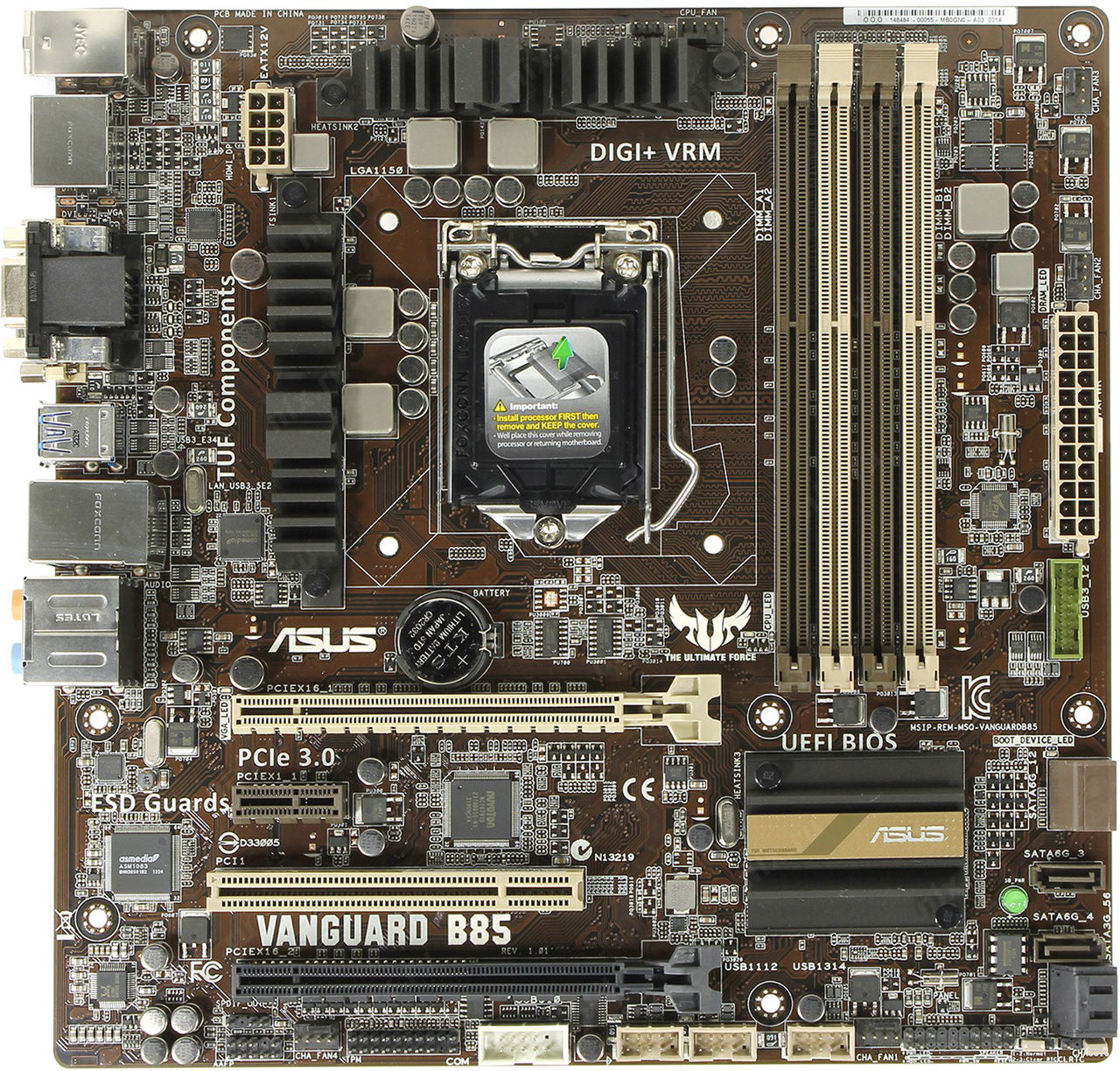 1150 Asus Vanguard B85 - гарантия