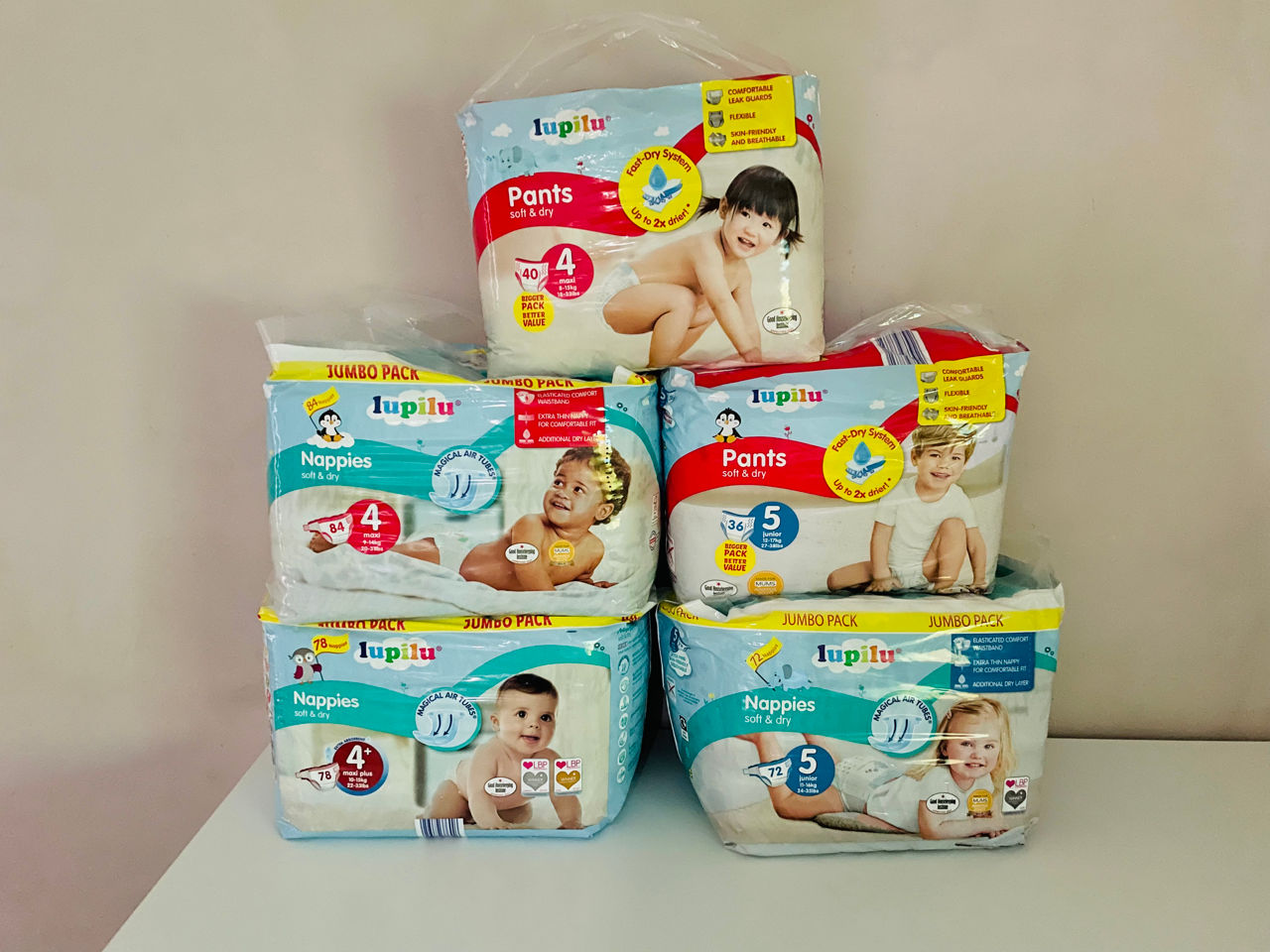 Scutece Lupilu și chiloței