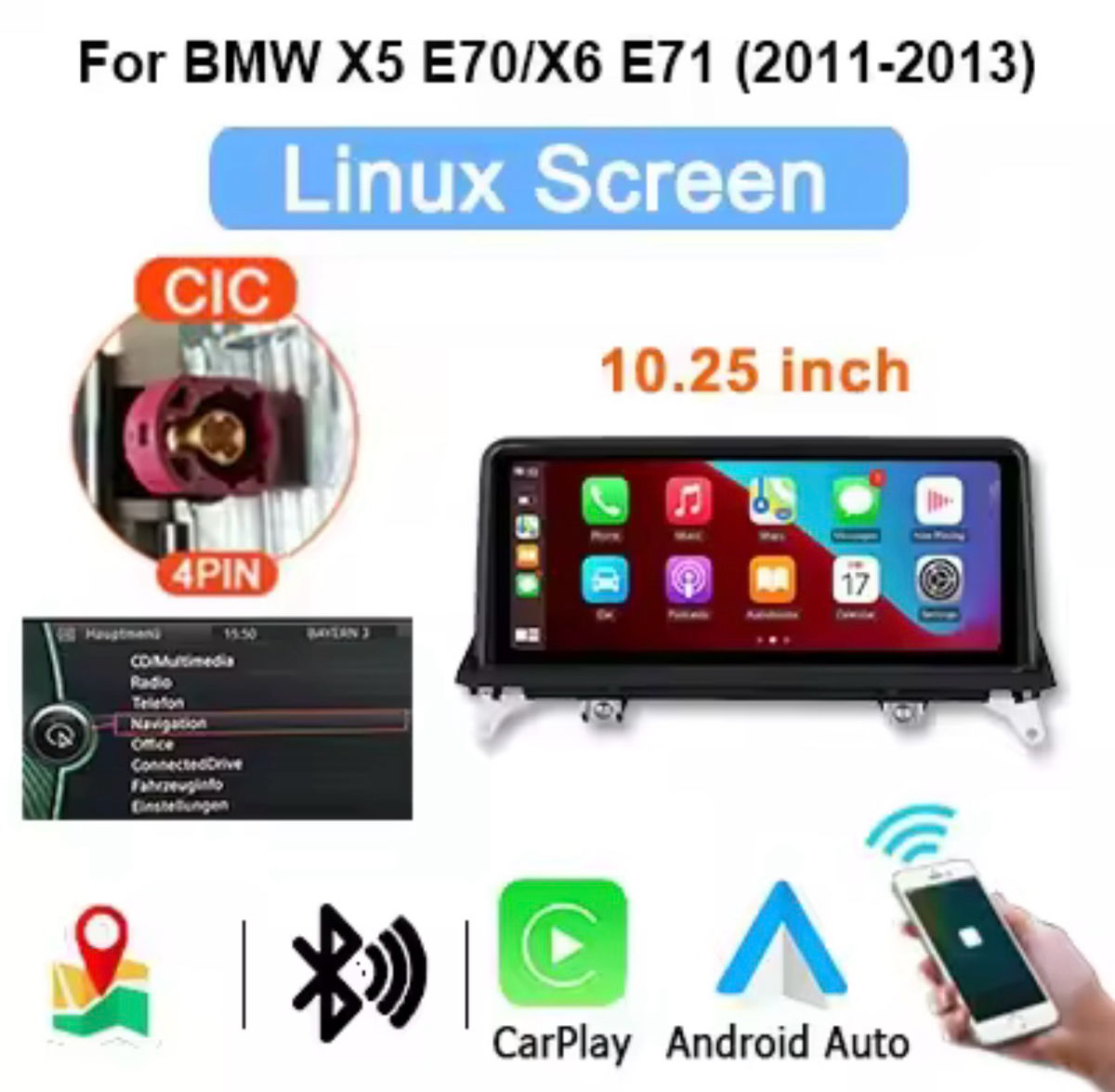 Monitor multimedie BMW X5 E70 CIC