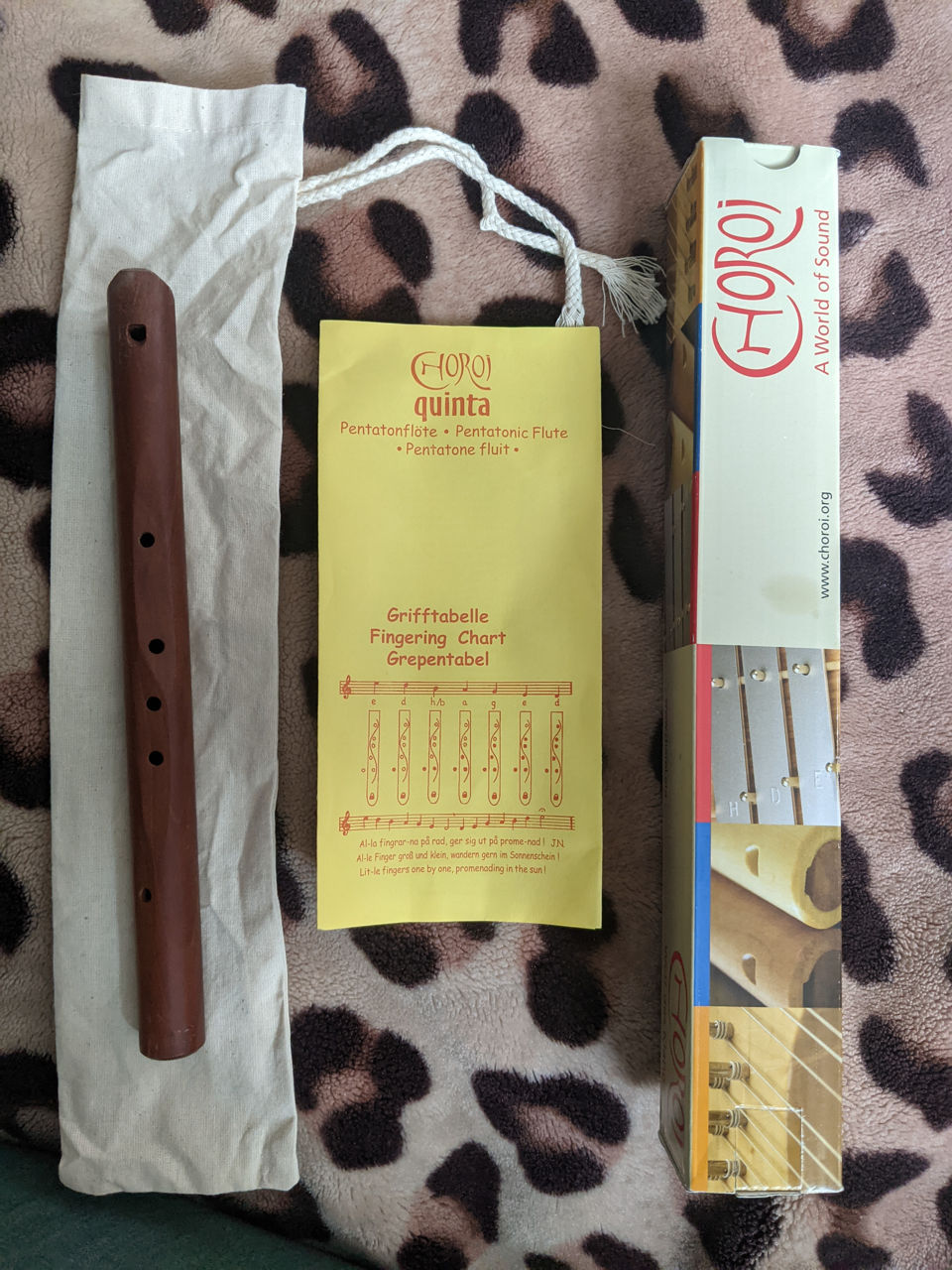 Flaut din lemn adus din Germania