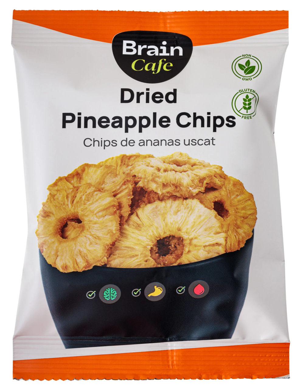 Chips de ananas uscat, masa 50 g