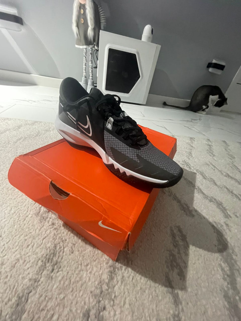 Nike Precision 6 Black Basketball Shoes (DD9535-003) for Men