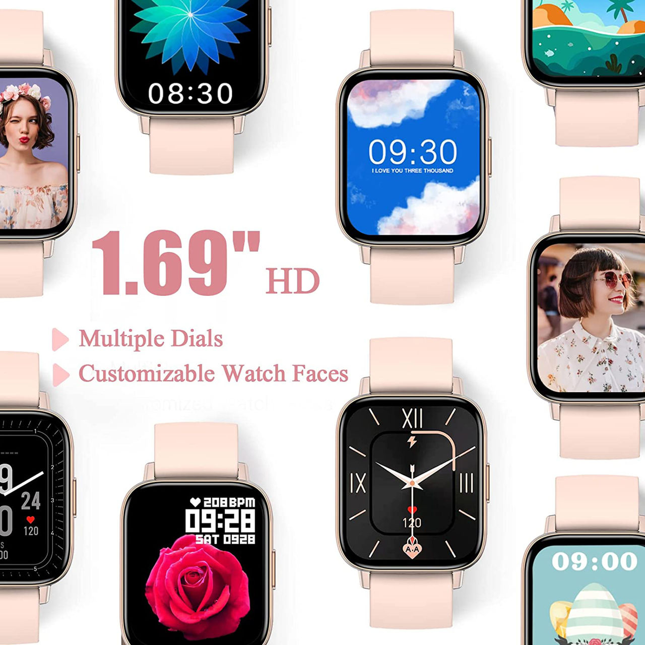 Ceas inteligent pentru femei, ceas inteligent cu funcție de apelare