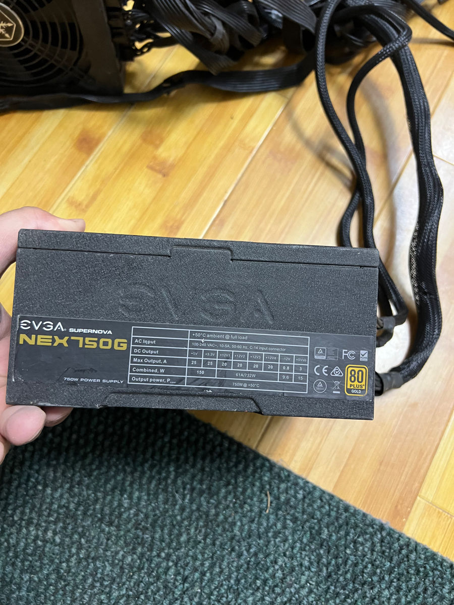 EVGA SuperNOVA NEX 750 G 80 PLUS GOLD Certified 750W Active PFC ATX12V ...