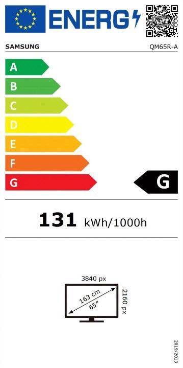 Samsung QM65R-A Smart Signage Monitor (LH65QMRABGCXEN)