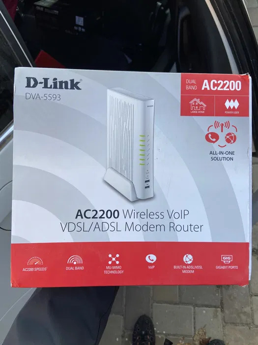 D-LINK AC2200 Wireless VDSL/ADSL VoIP Modem Router DVA-5593