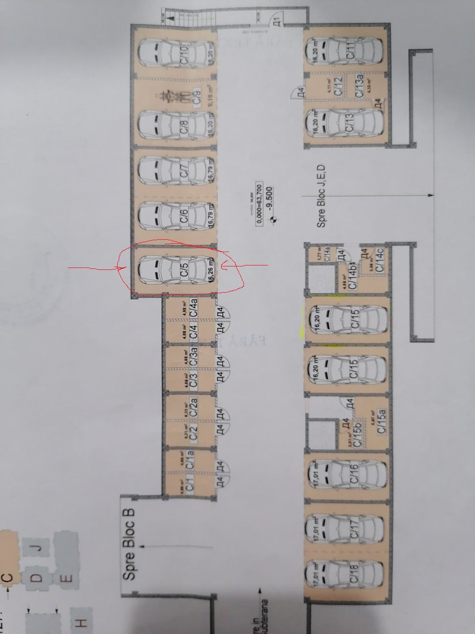 Loc de parcare subterana