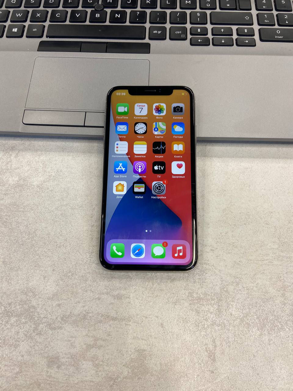 Iphone x 64gb silver
